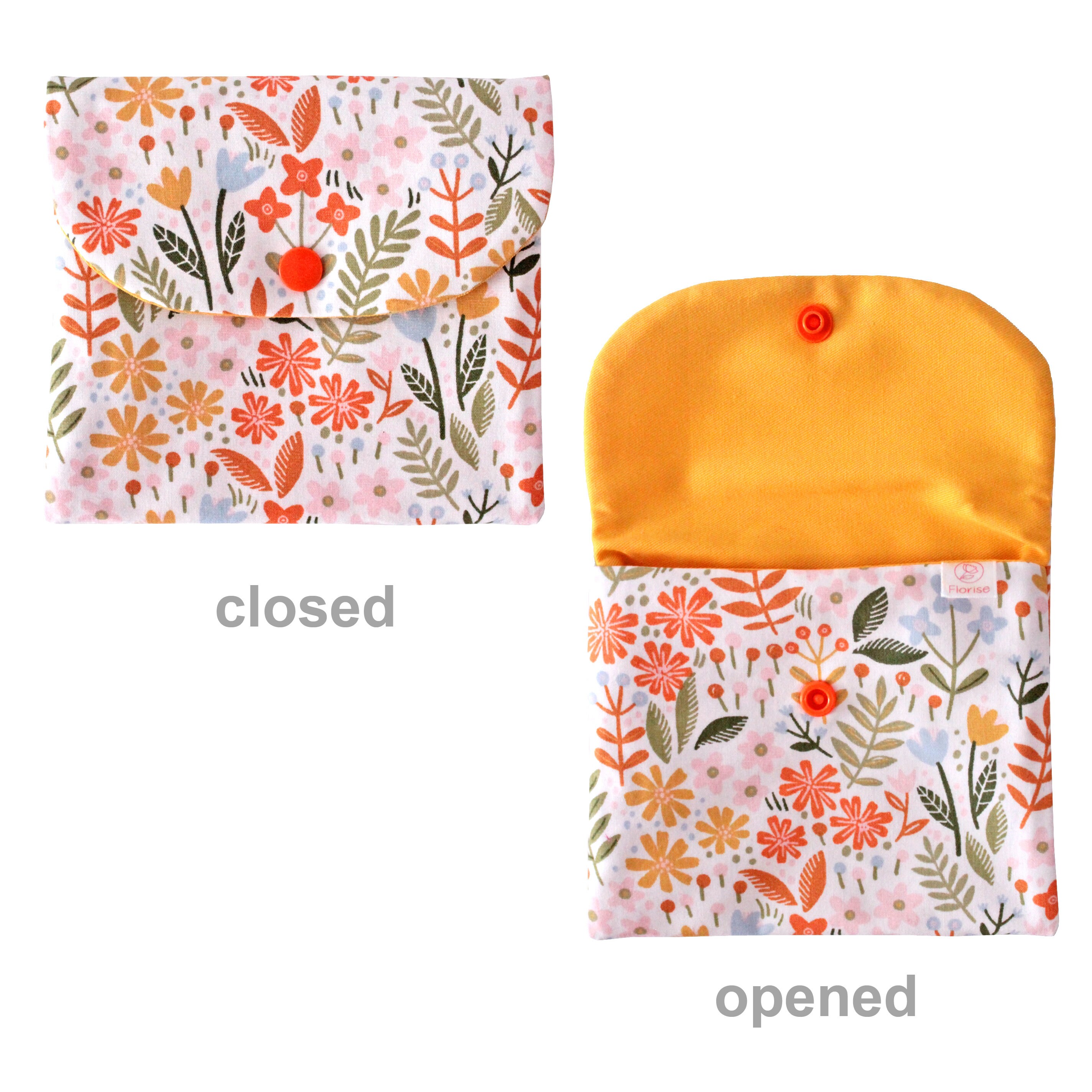 Sanitary Pouch, Cotton Sanitary Pad Organizer, Tampon Pouch, Pad Pouch ...