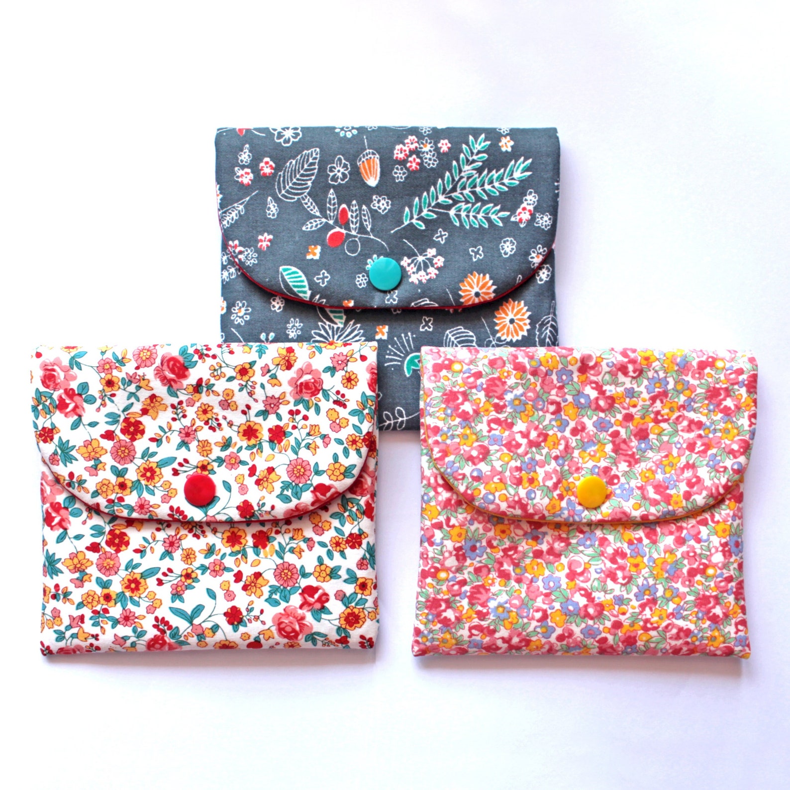 Sanitary Pouch, Cotton Sanitary Pad Organizer, Tampon Pouch, Pad Pouch ...