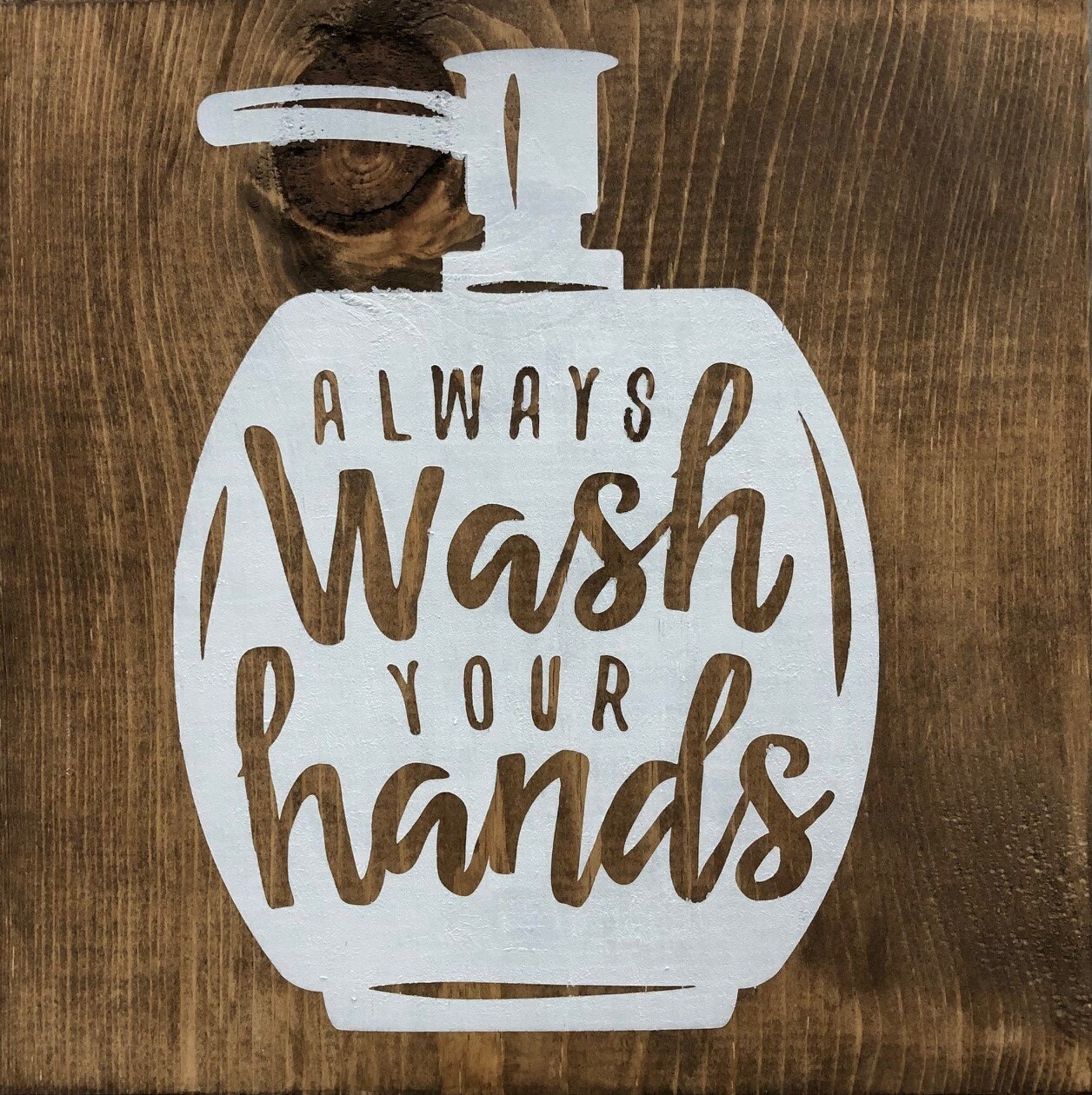 DIY Wood Sign Kit 'wash Your Hands' - Etsy UK