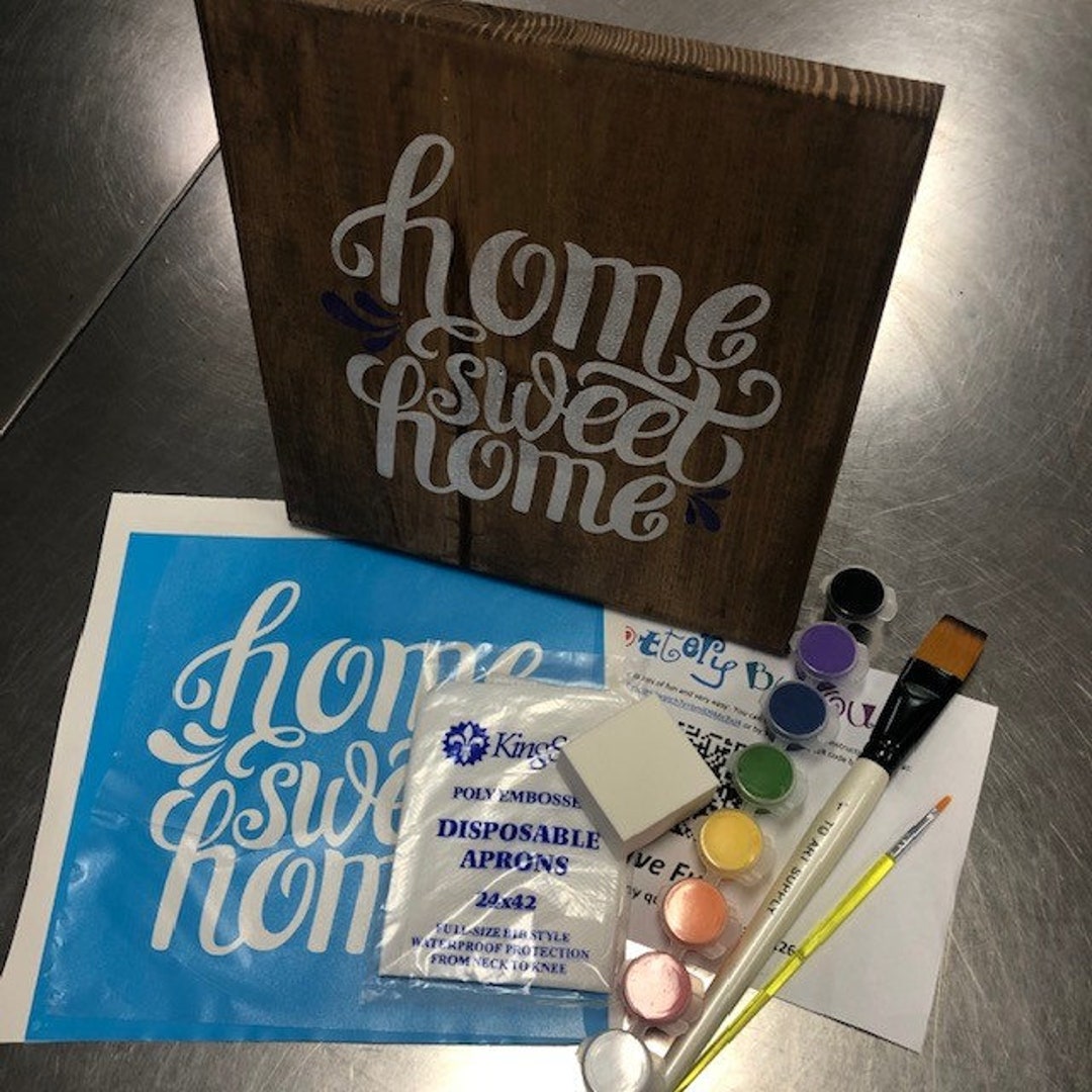 DIY Wood Sign Kit 'home Sweet Home' - Etsy