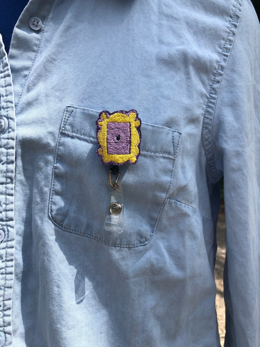 Friends Badge Reel. Embroidered Badge Reel. - Etsy