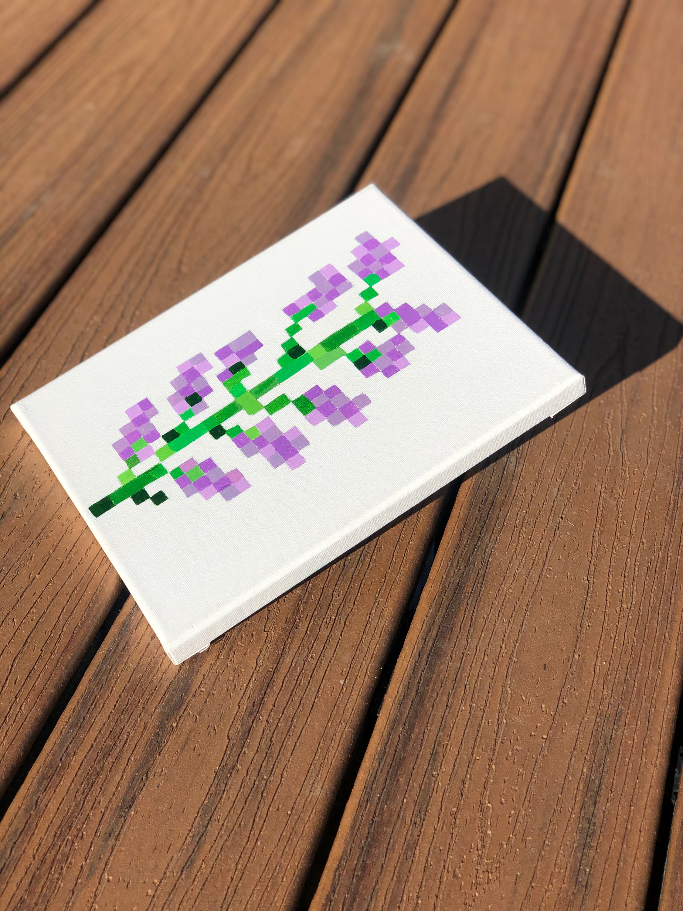 8 X 10 Lilac Minecraft Inspired - Etsy