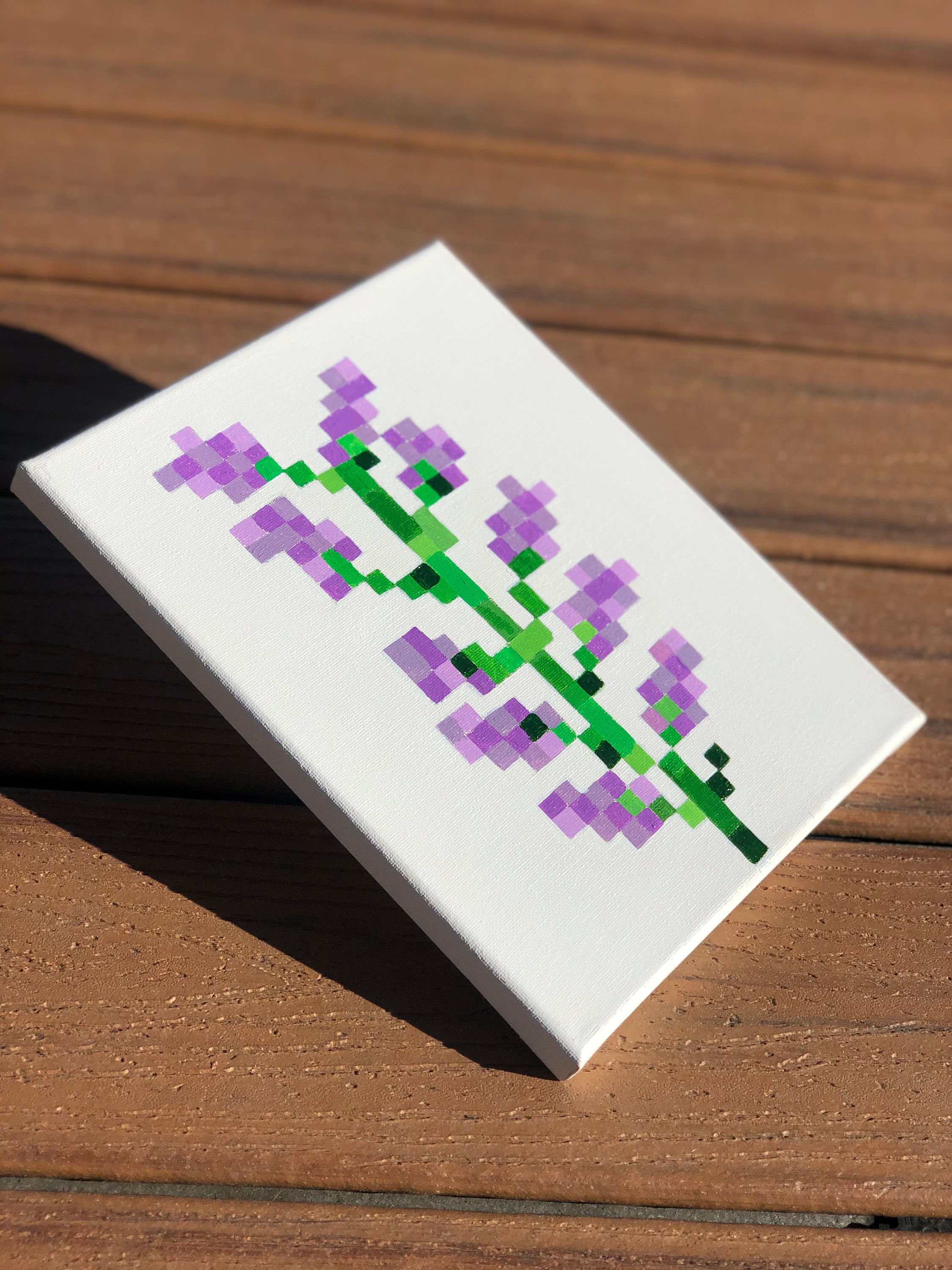 8 X 10 Lilac Minecraft Inspired - Etsy