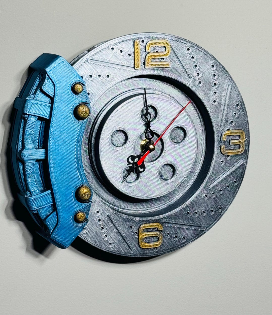 Disc Brake Caliper Wall Clock, Custom Garage Decor Quartz Quality ...