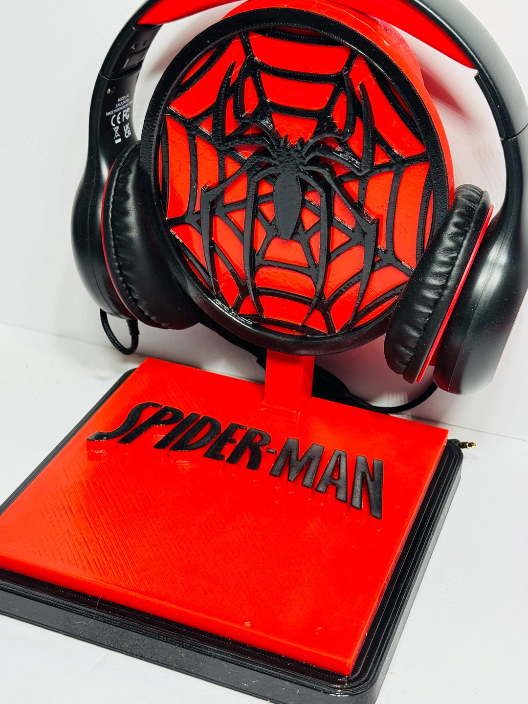 Geometric Spider-man Inspired Headphone Rest - Minimalist Desk Setup ...