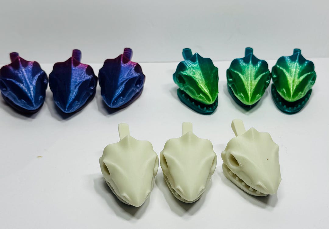 Shark Skeleton Bag Clip – Unique 3D Printed Snack & Chip Clip" Set of 3 ...