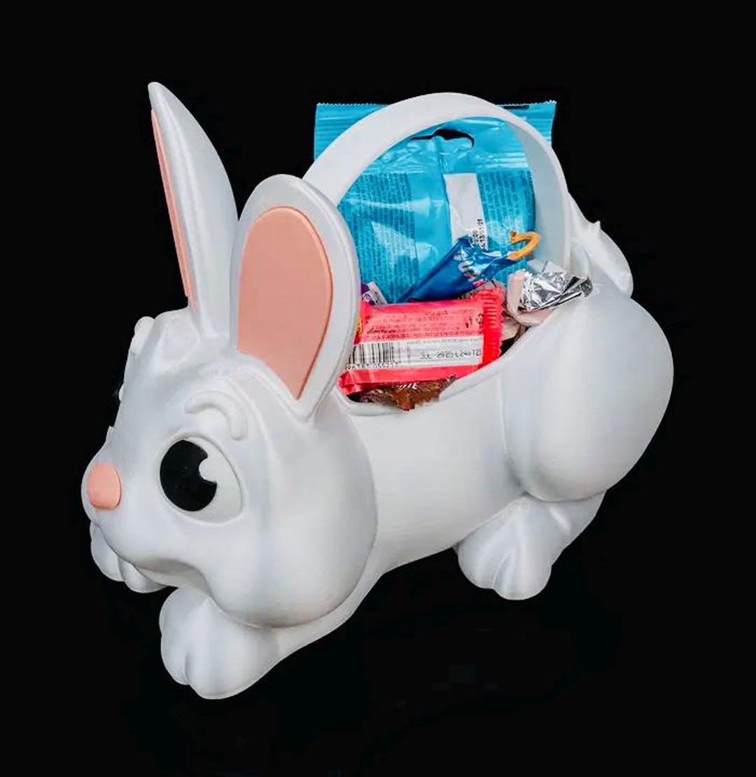 Bunny Hop Easter Basket for Girts Candy and All Easter Treats Egg Hunt ...
