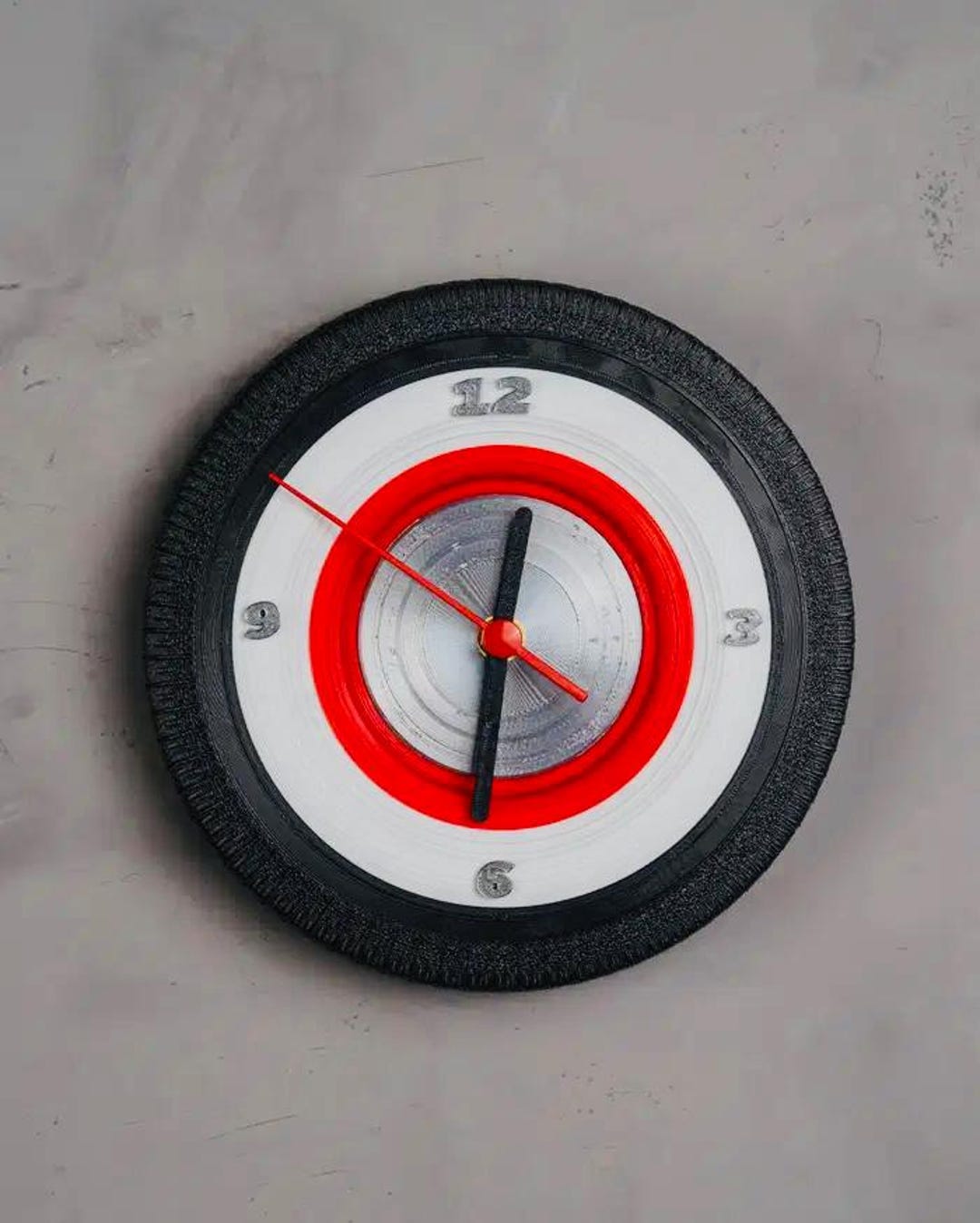 Tire Wall Clock, Custom Garage Decor Quartz Quality Precision Repair ...