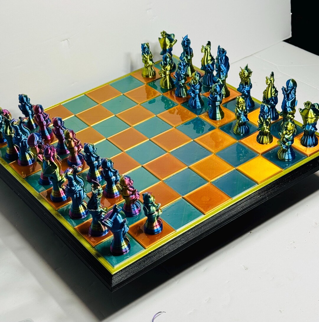 Water Pokémon Custom Professional Chess Set Game Board 3d Printed ...