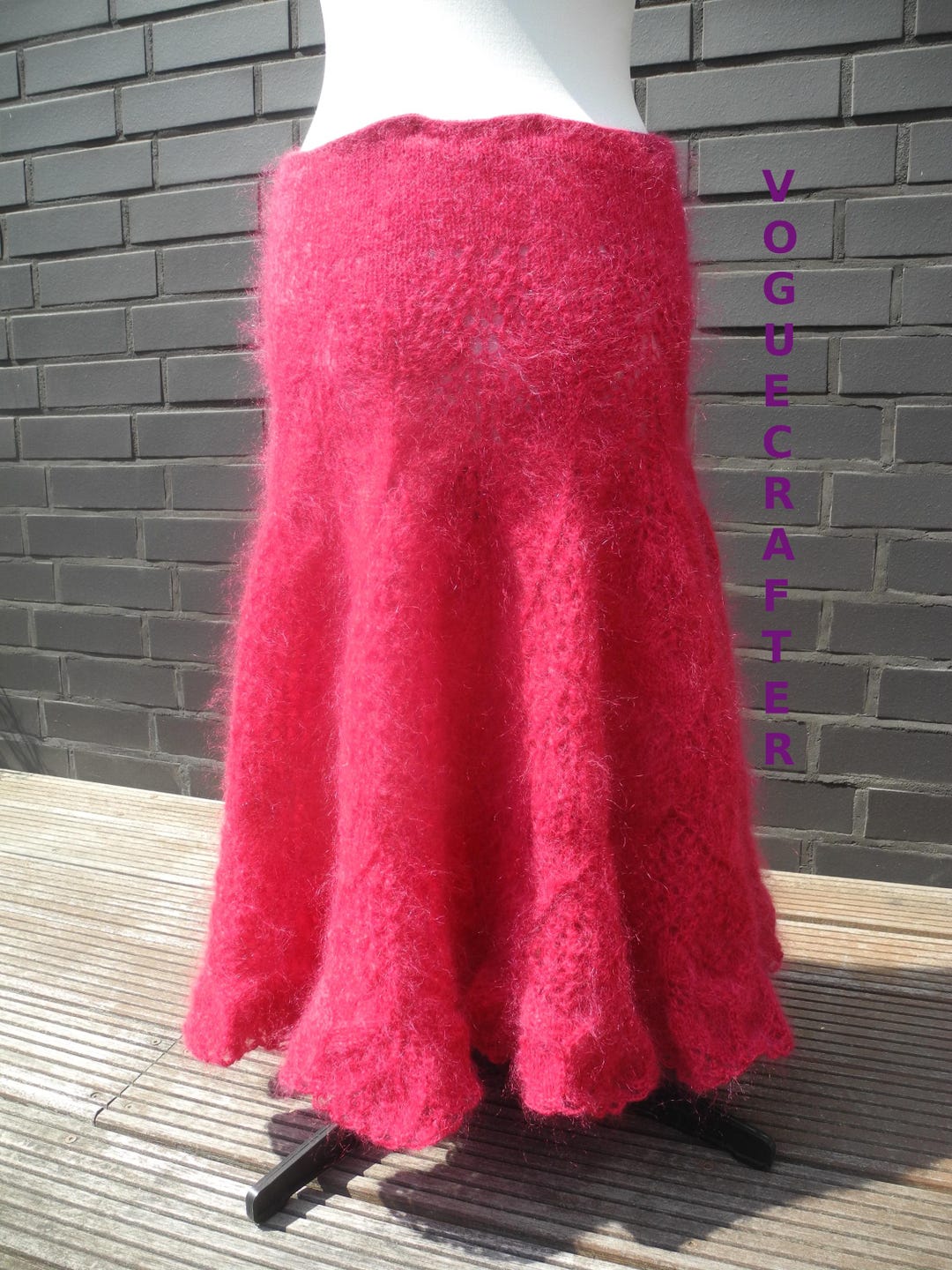 Mohair Skirt Ajour Pattern Production - Etsy