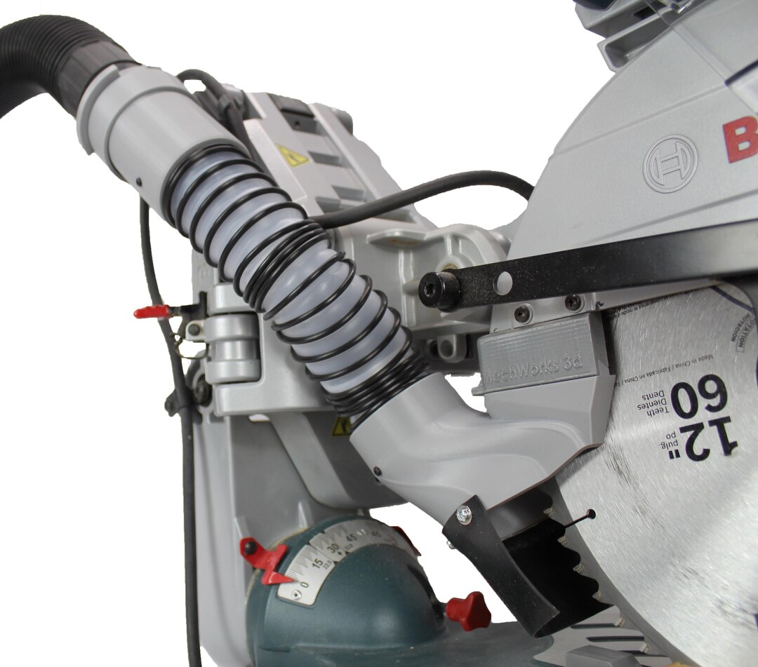 Saw Dust Collection Chute for Bosch Miter GCM12SD, Heavy Duty, Magnetic ...