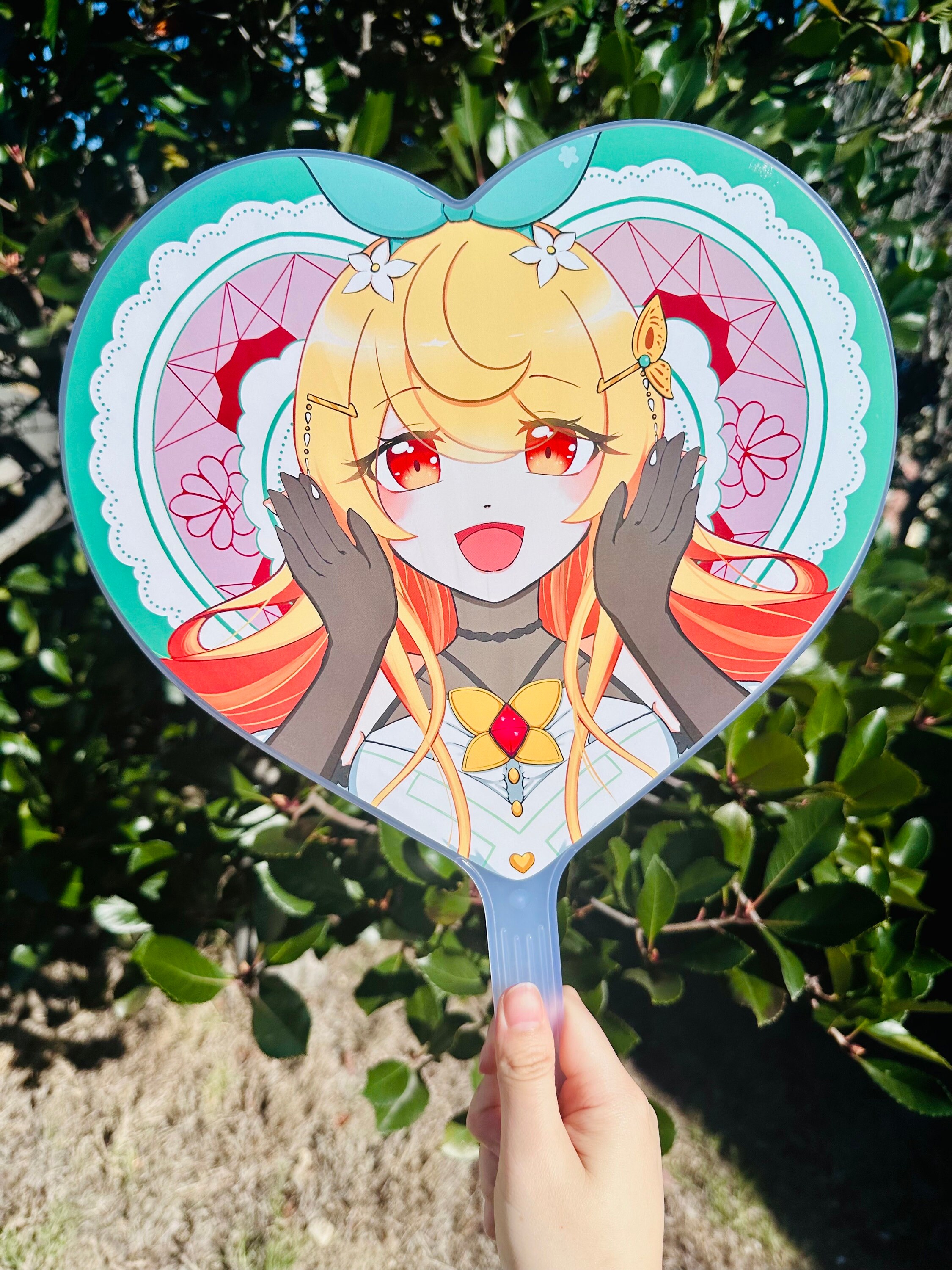 Vtuber Heart Fan lazulight - Etsy