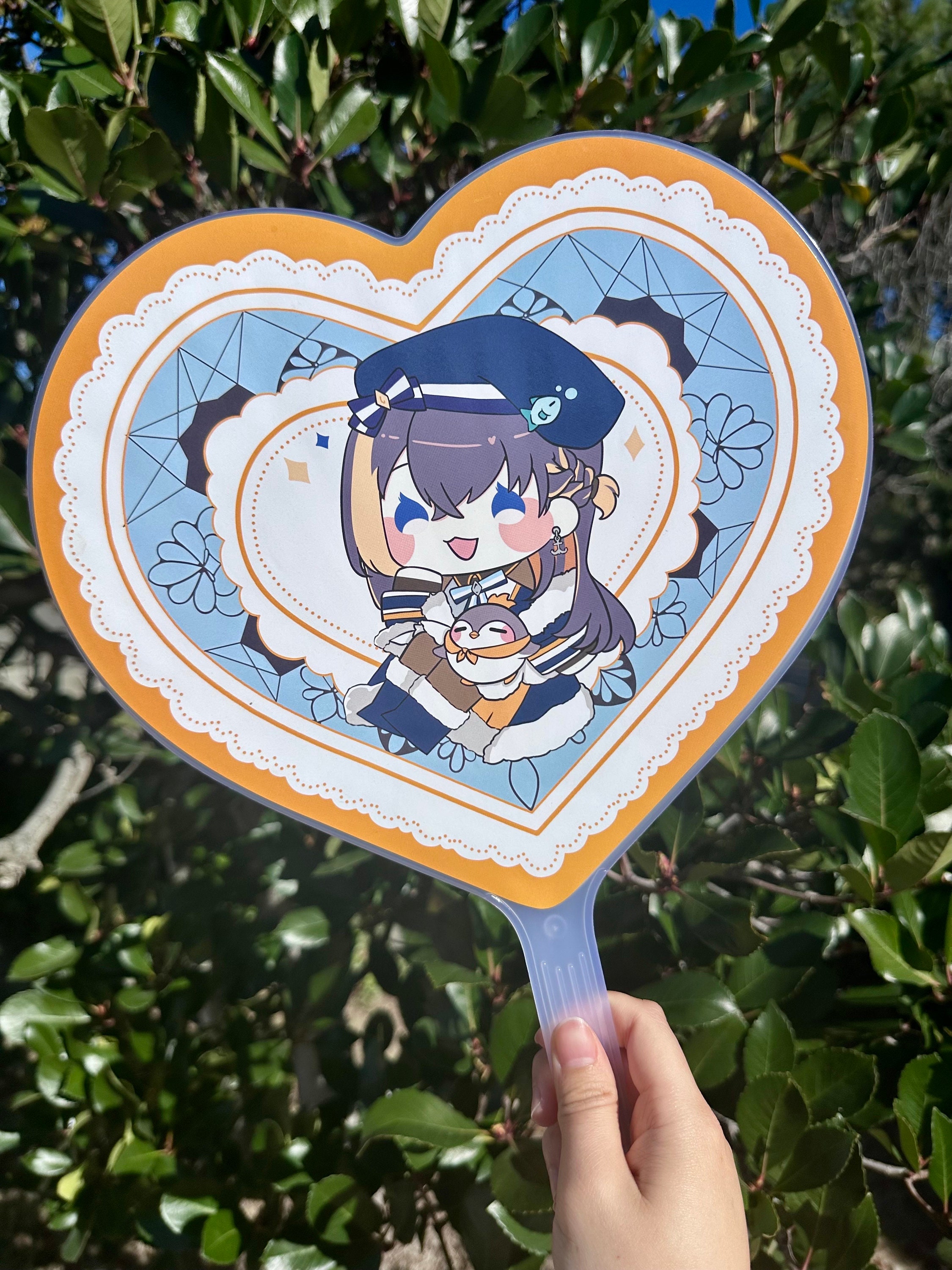 Vtuber Heart Fan obsydia - Etsy