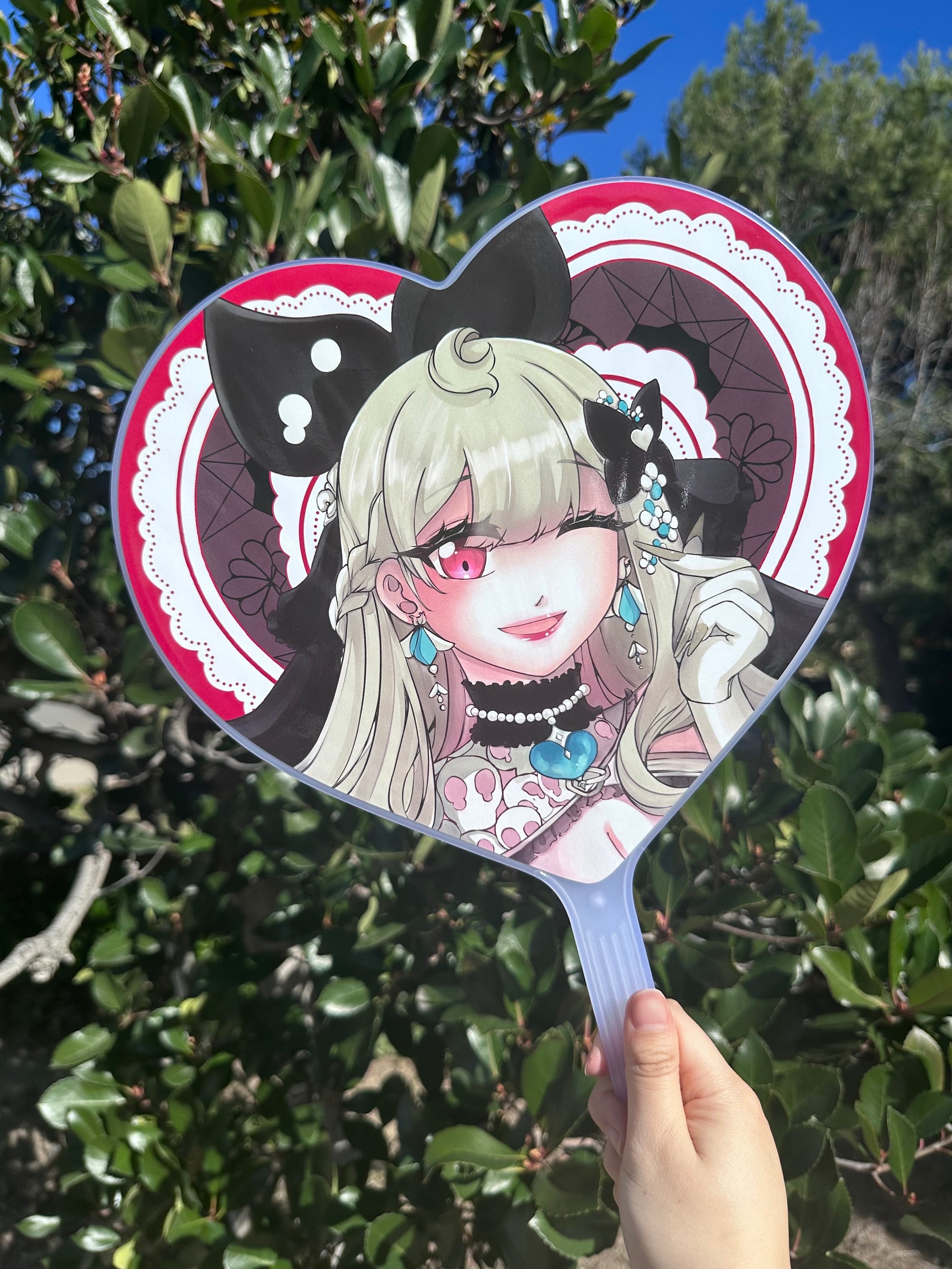 Vtuber Heart Fan ethyria - Etsy