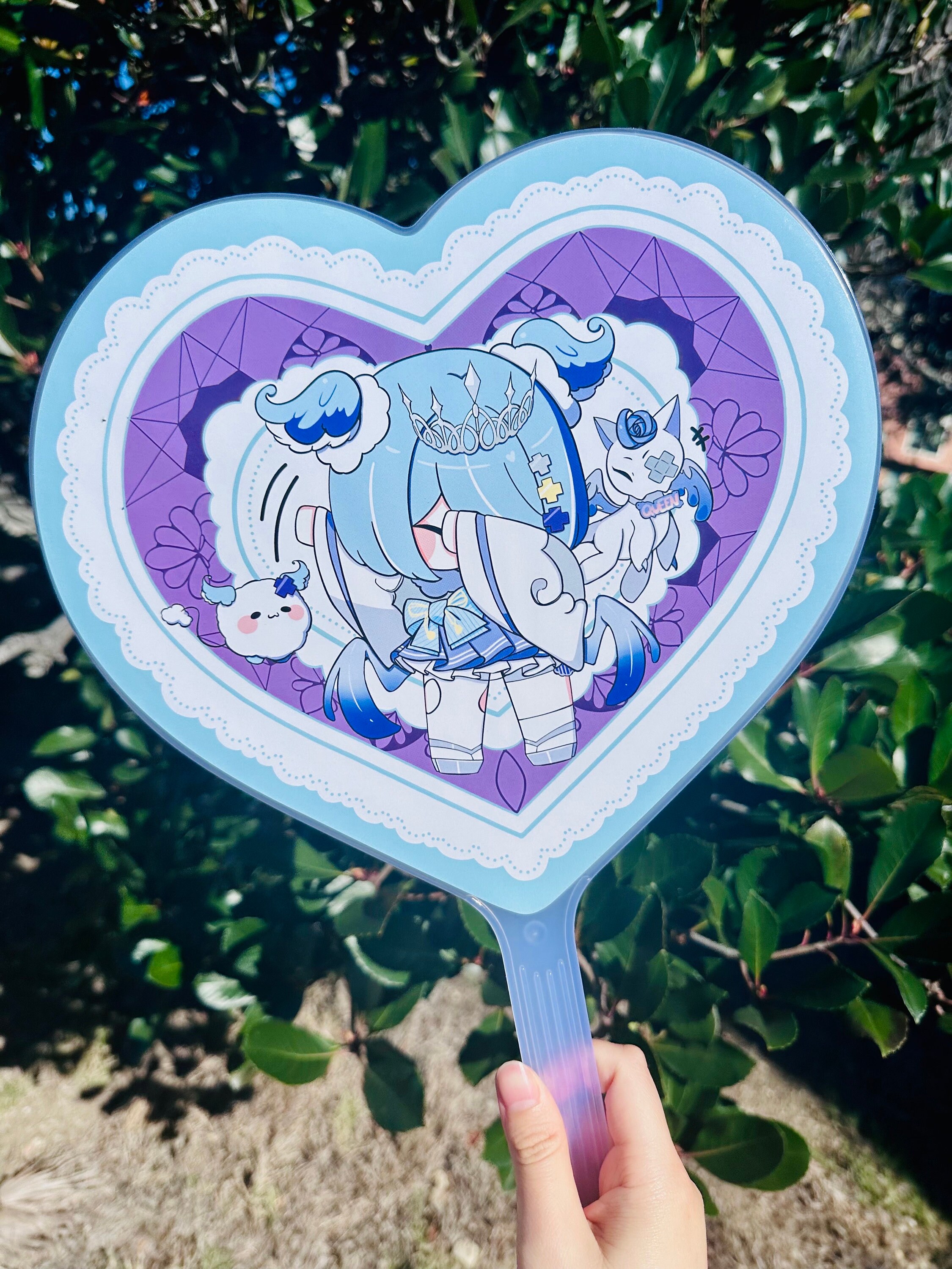 Vtuber Heart Fan lazulight - Etsy