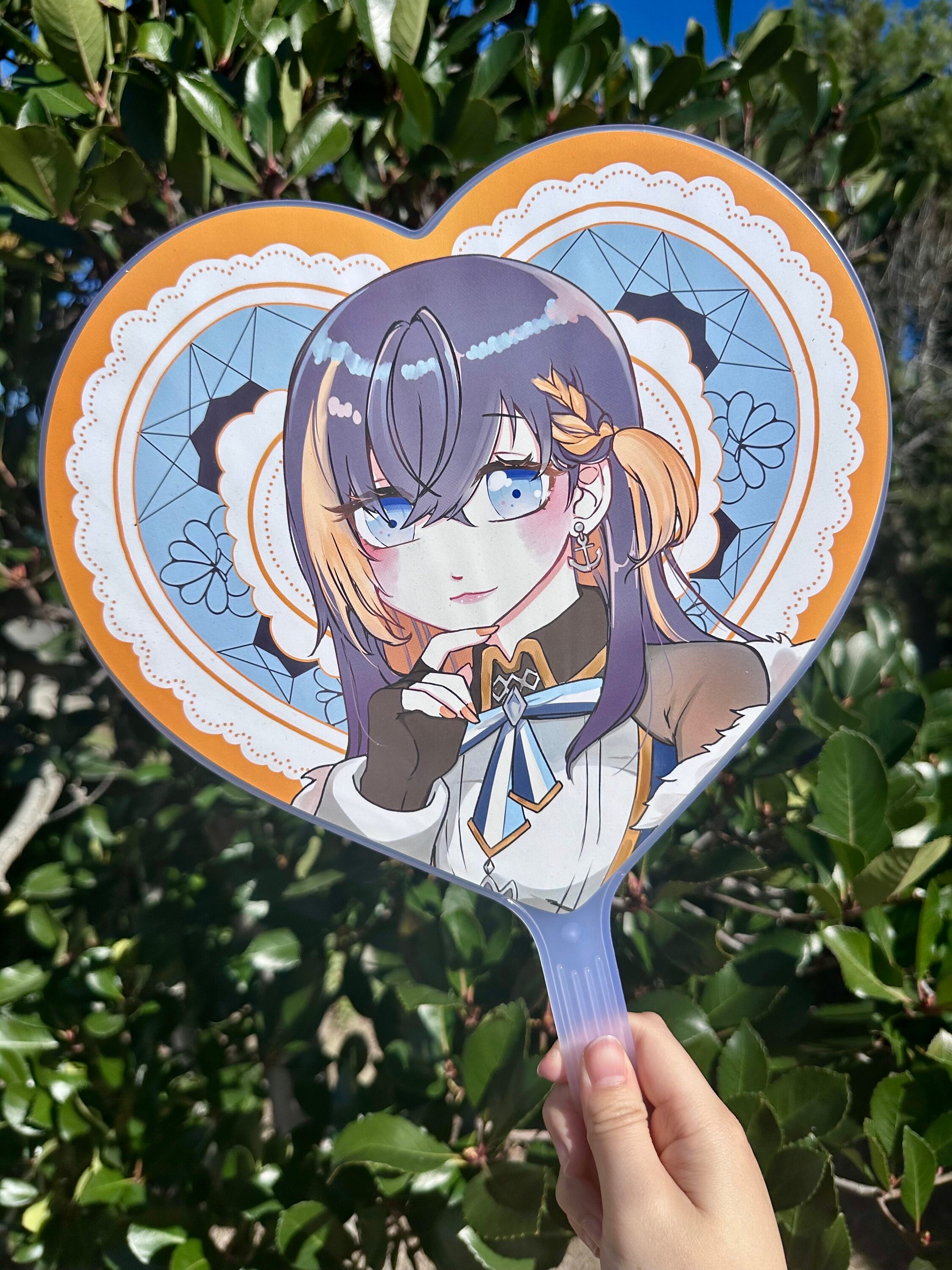 Vtuber Heart Fan obsydia - Etsy