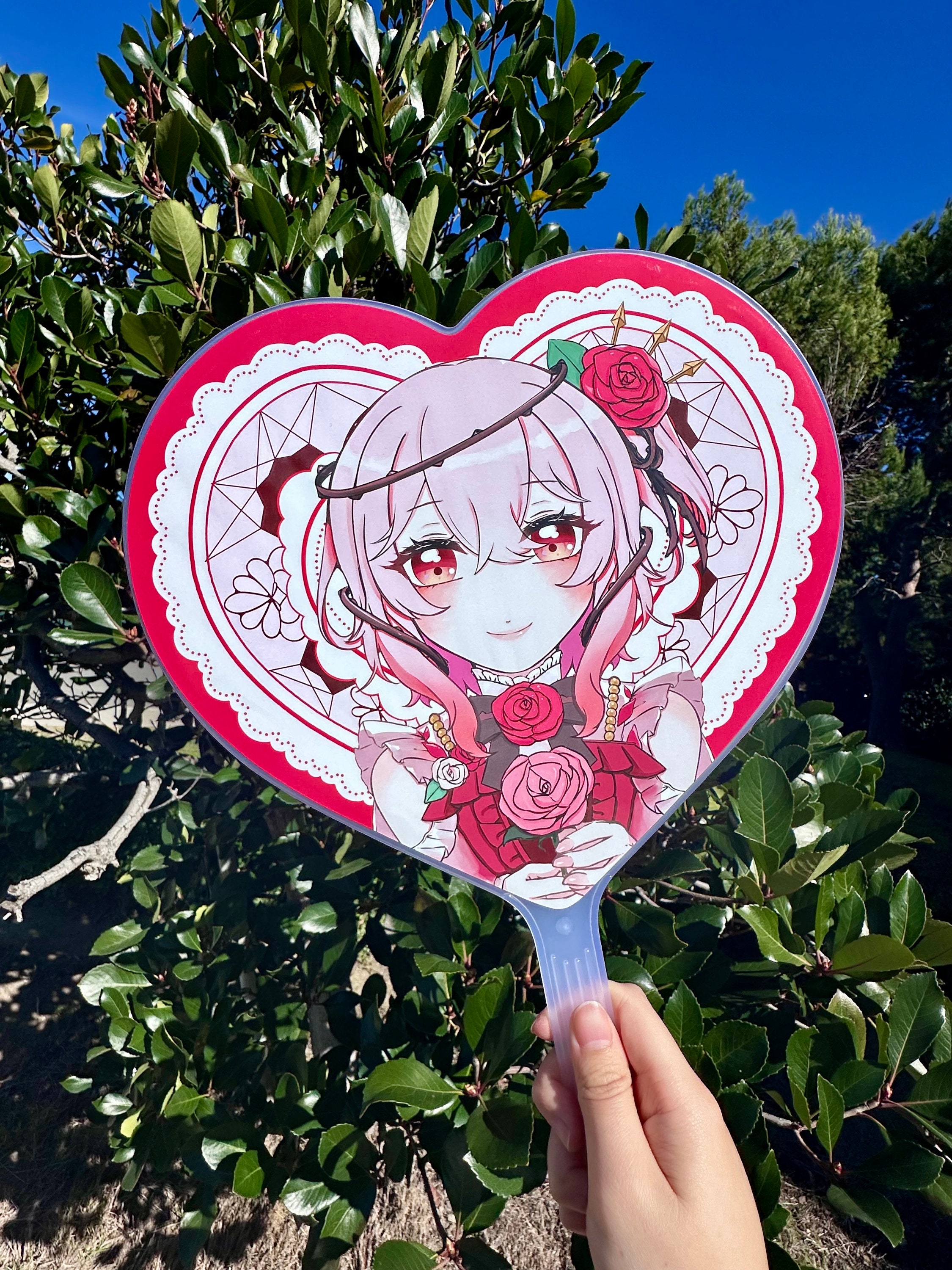 Vtuber Heart Fan obsydia - Etsy
