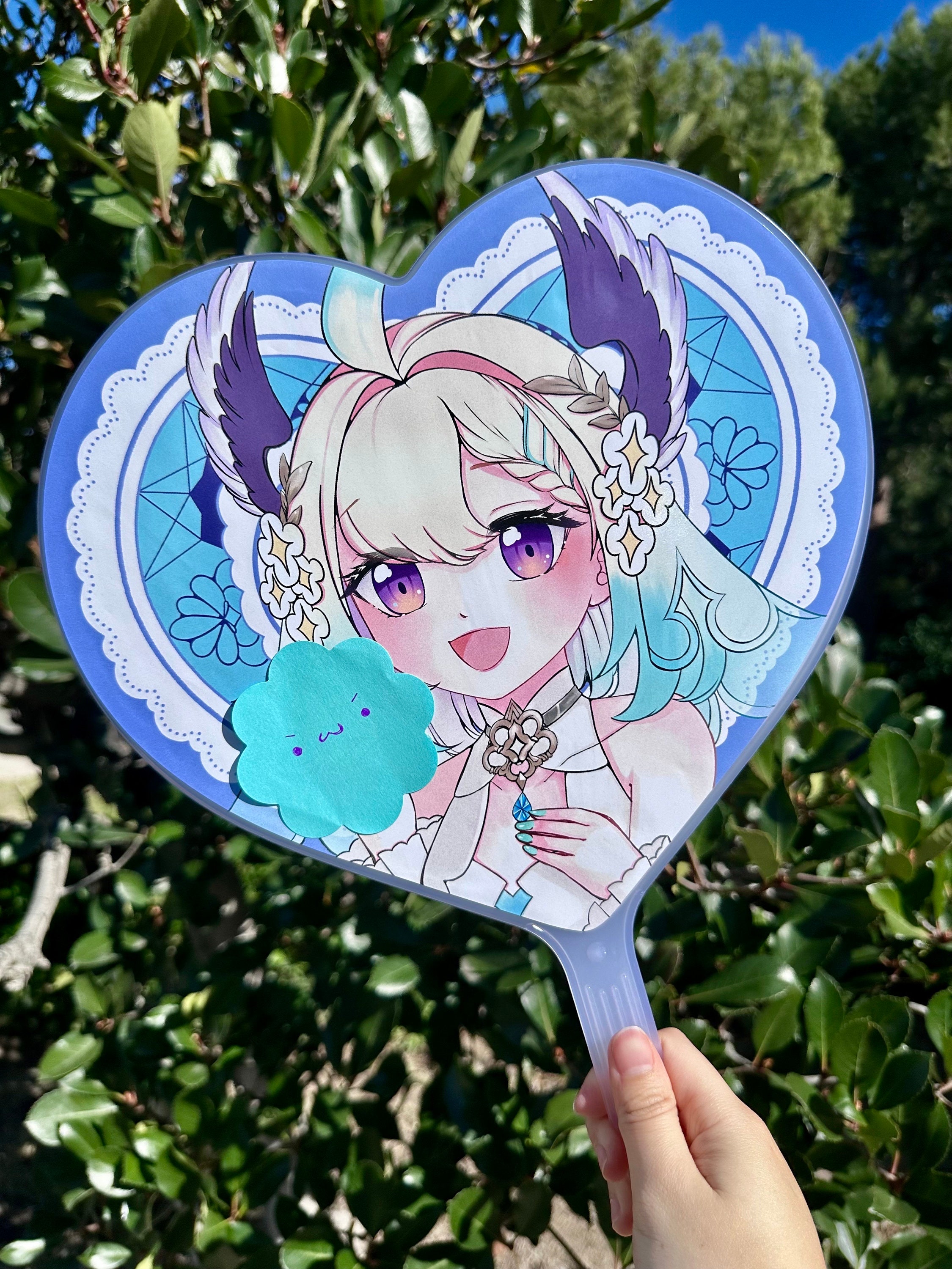 Vtuber Heart Fan ethyria - Etsy