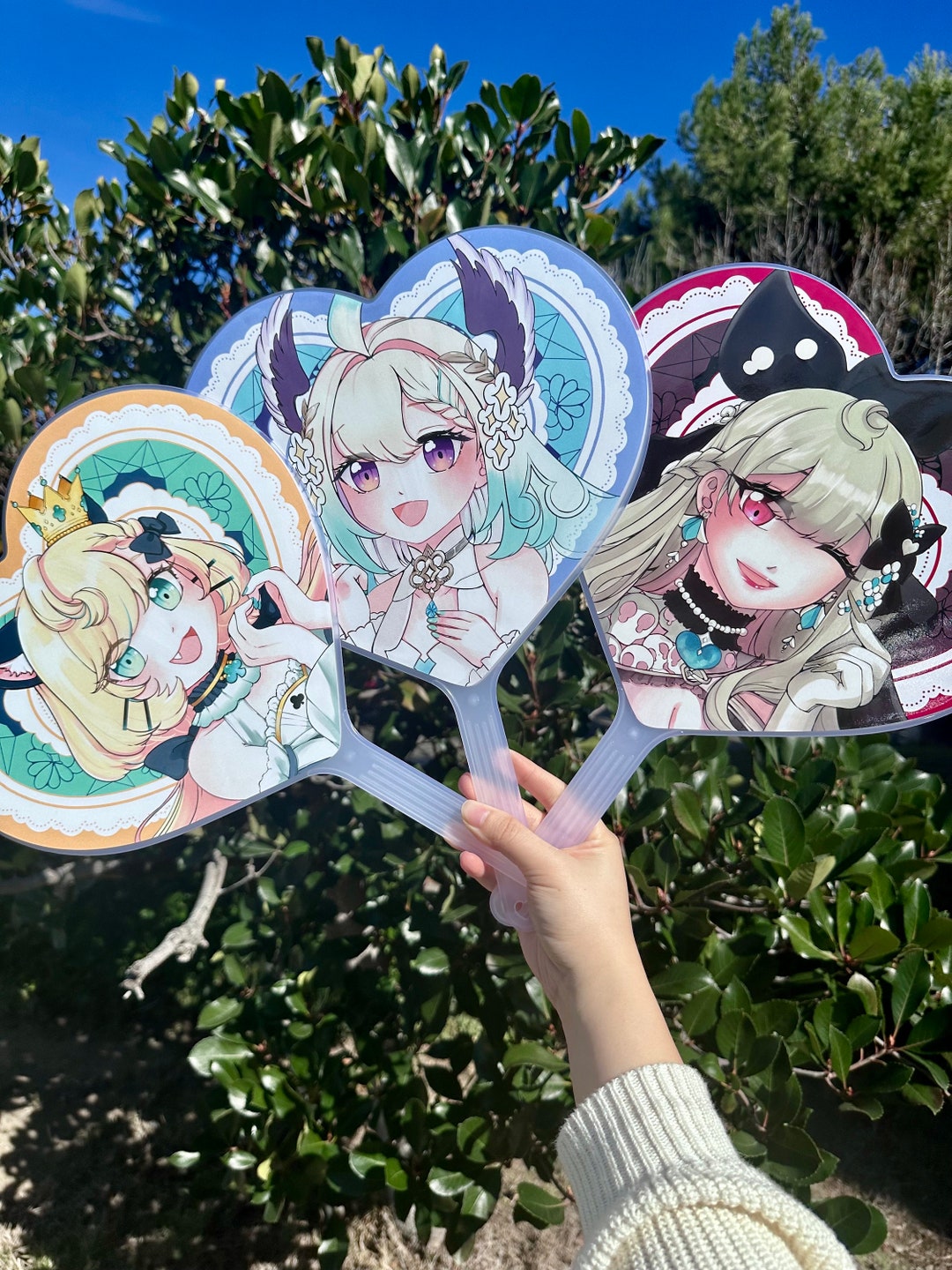 Vtuber Heart Fan ethyria - Etsy