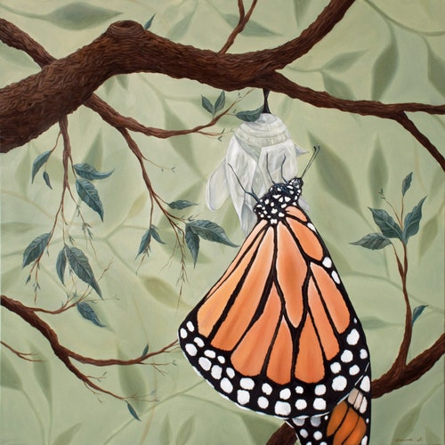 Metamorphosis Phase 2:fine Art Print of Original Surreal Oil | Etsy