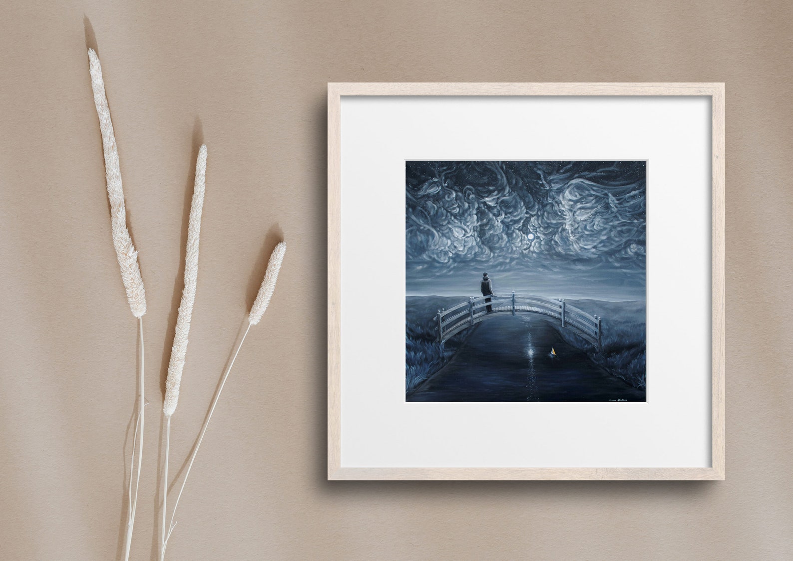 Build a Bridge: Fine Art Giclee Print of Original, Surreal Painting ...