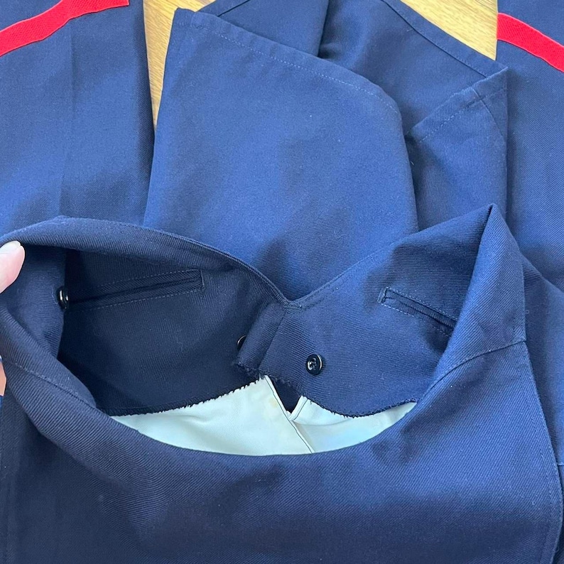 Vintage French Navy Middy Uniform Shirt Sailor Collar - Etsy