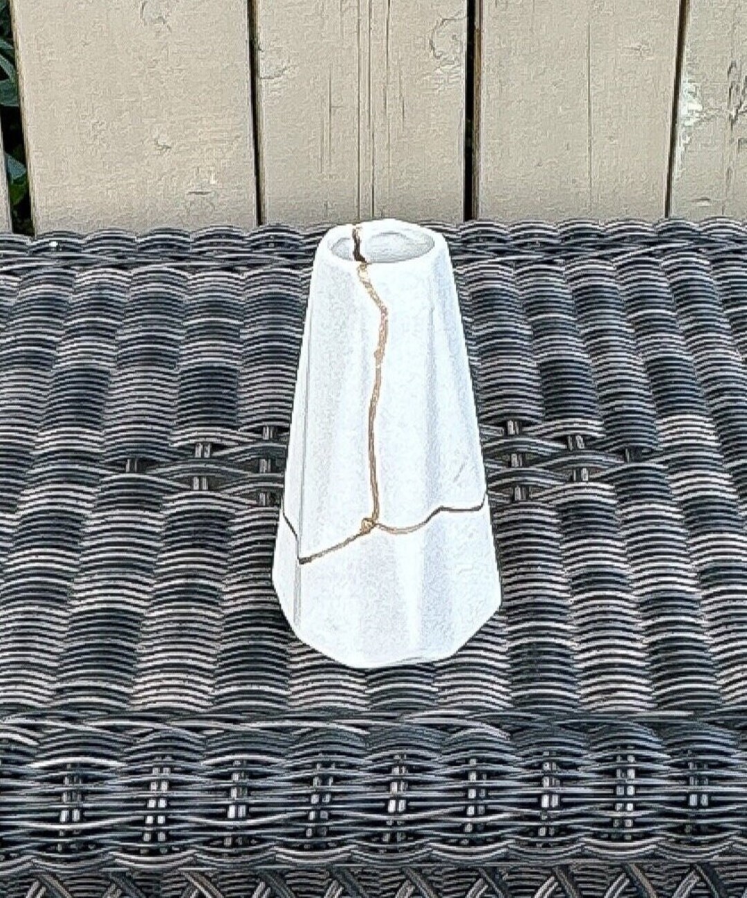 White Kintsugi Vase Perfect Christmas Gift, Sobriety or Birthday ...