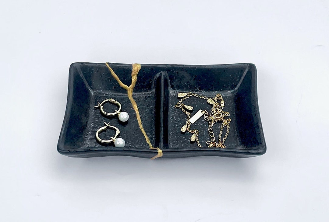Kintsugi Jewelry Tray - Kintsugi Bowl (sauce Bowl) - Kintsugi Jewelry ...