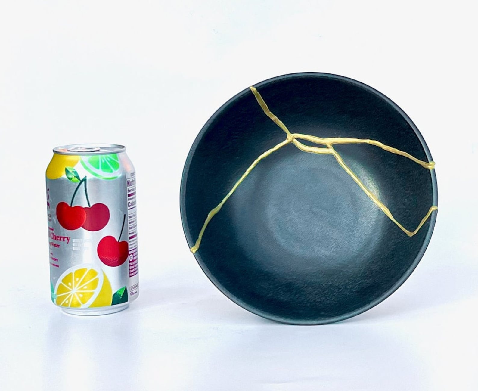 Large Midnight Blue Kintsugi Bowl - Kintsugi Home Decor - Kintsugi ...