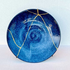 Large Kintsugi Plate - Real Kintsugi - Kintsugi Bowl - Kintsugi Pottery ...