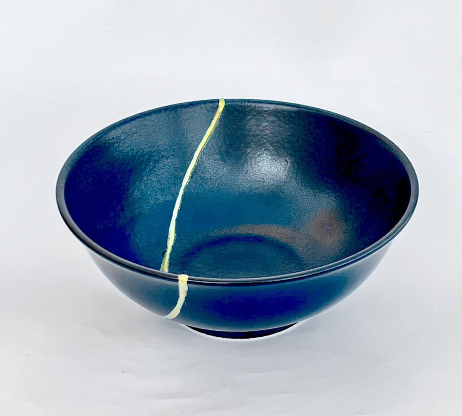 Large Midnight Blue Kintsugi Bowl - Kintsugi Home Decor - Kintsugi ...