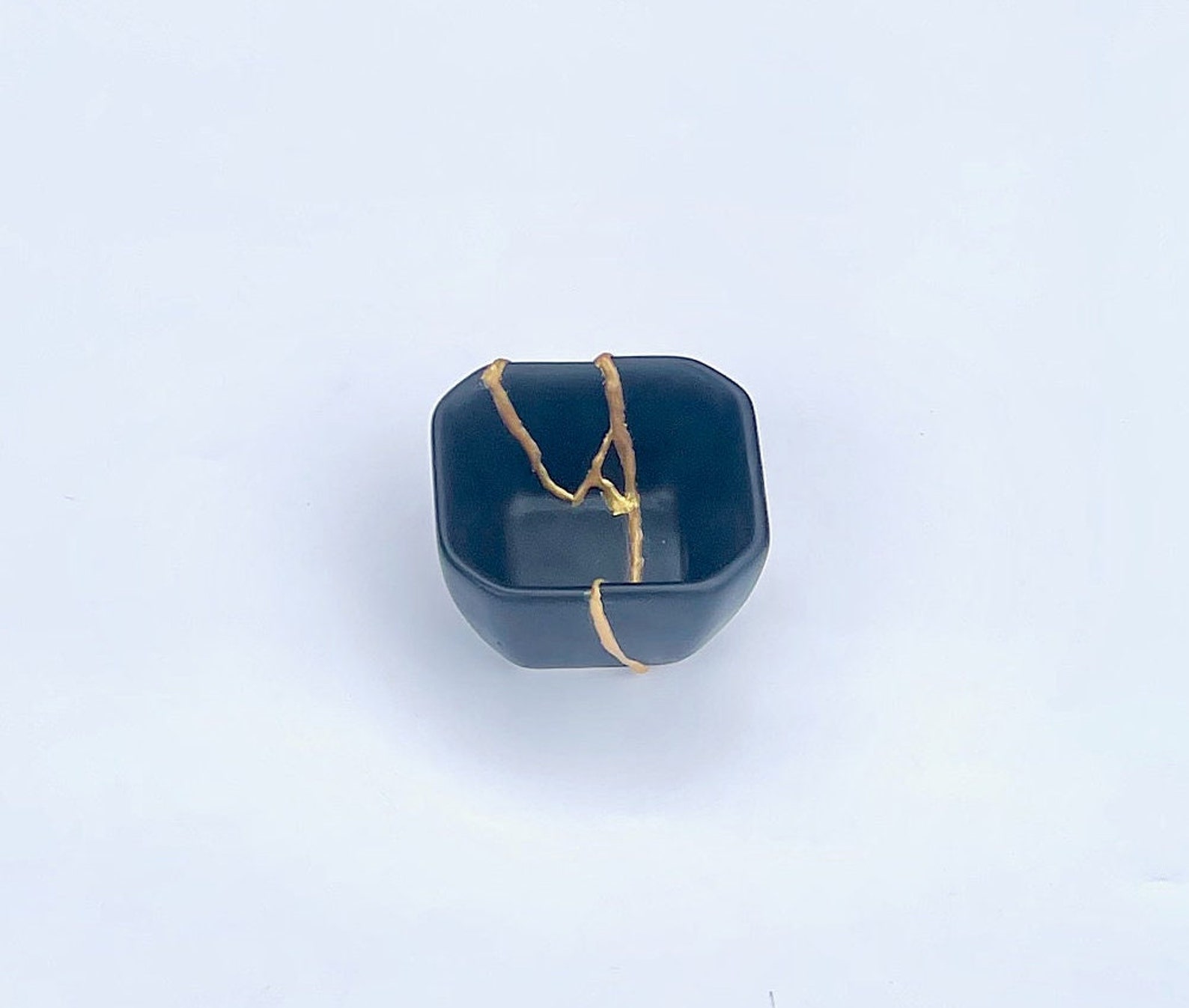 Small Kintsugi Jewelry Container Kintsugi Bowl sauce Bowl - Etsy