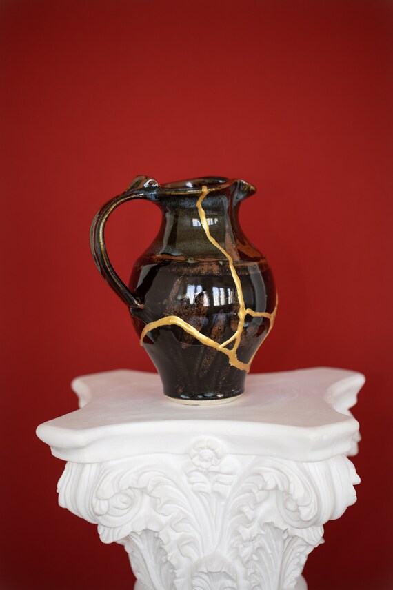 Kintsugi Pitcher Kintsugi Jug Home Decor Kintsugi Pottery | Etsy UK
