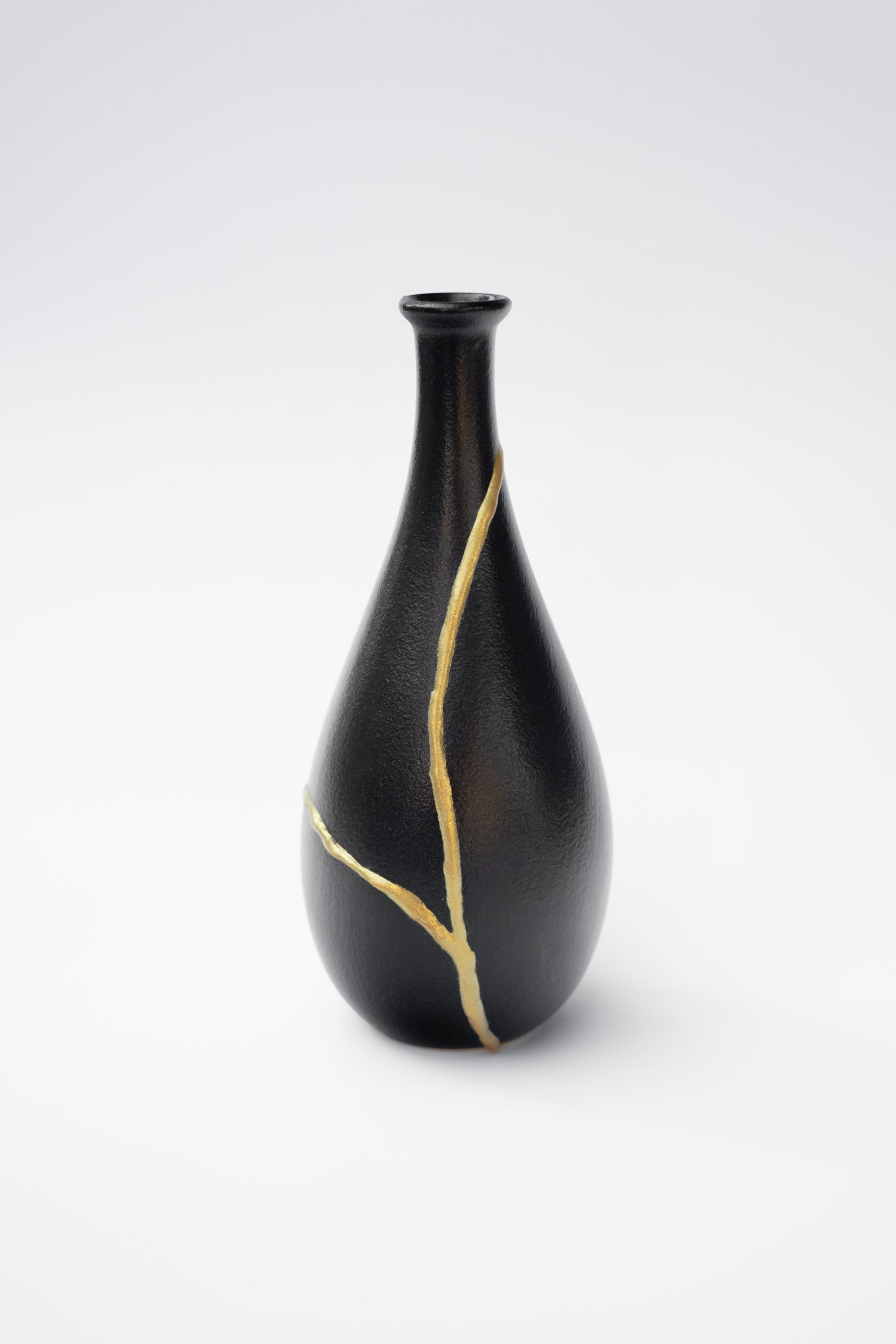 Black Kintsugi Vase perfect Anniversary or Birthday Gift japanese ...