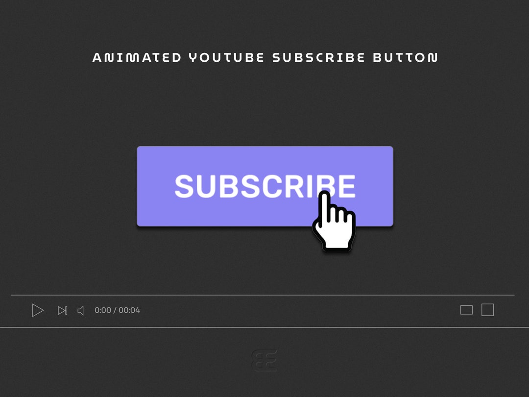 Purple Animated Youtube Subscribe Button, Minimal Animation Design ...