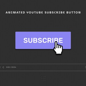 Purple Animated Youtube Subscribe Button, Minimal Animation Design ...
