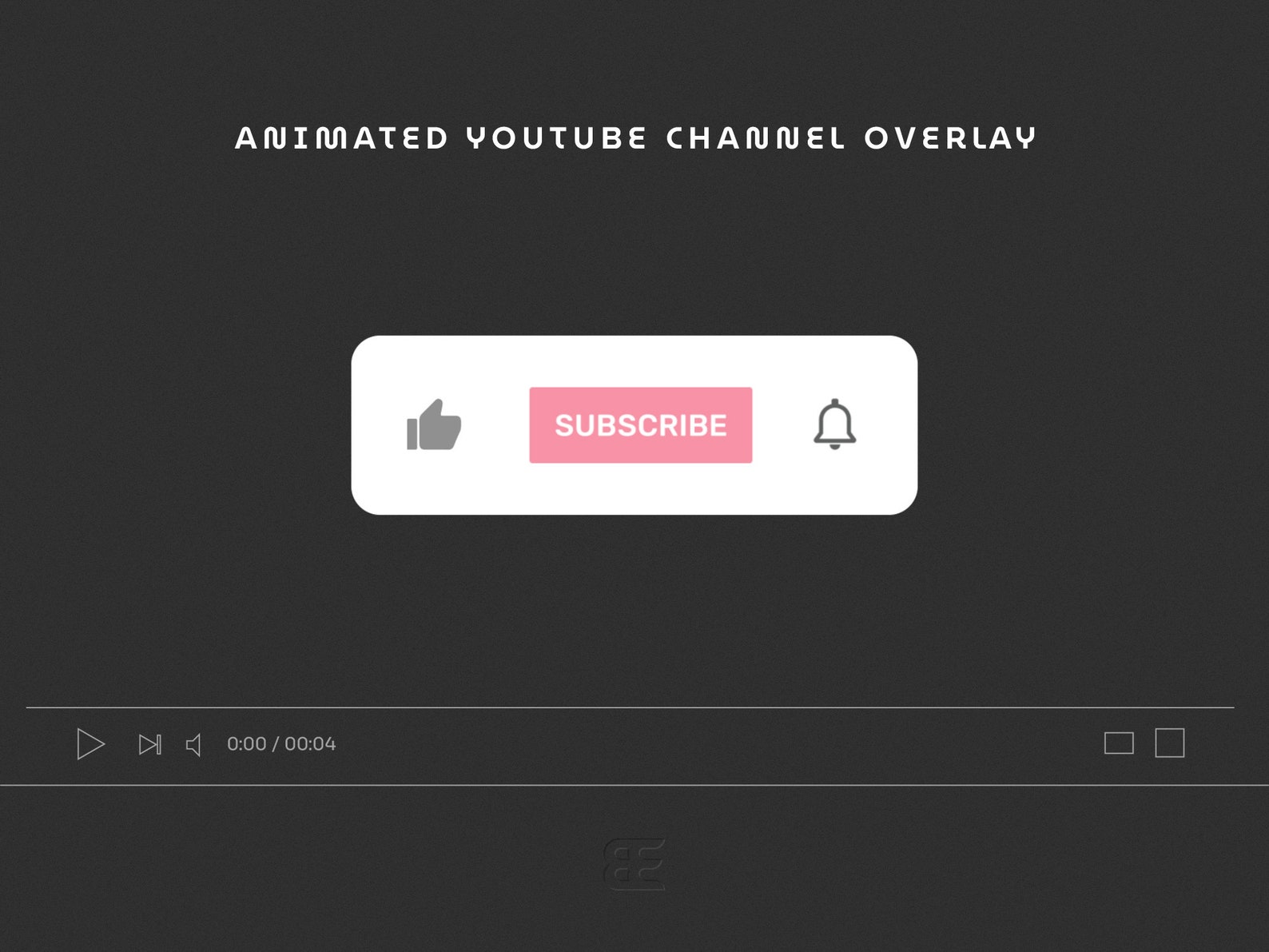 Pink Animierter Youtube Abo Button, Minimal Animation Design, Youtube ...