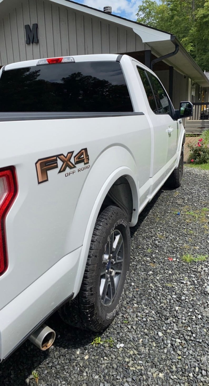 Ford F-150 FX4 off Road Truck Bed Decals – Bronze 4WD | F-150, F-250, F ...
