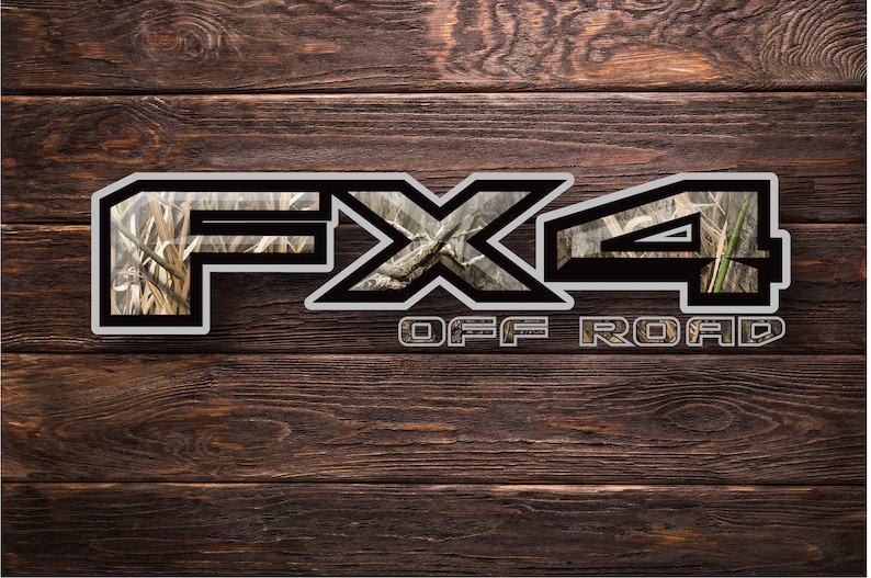 Ford FX4 off Road Truck Bed Side 4WD Decal Set (2) CAMO - Etsy