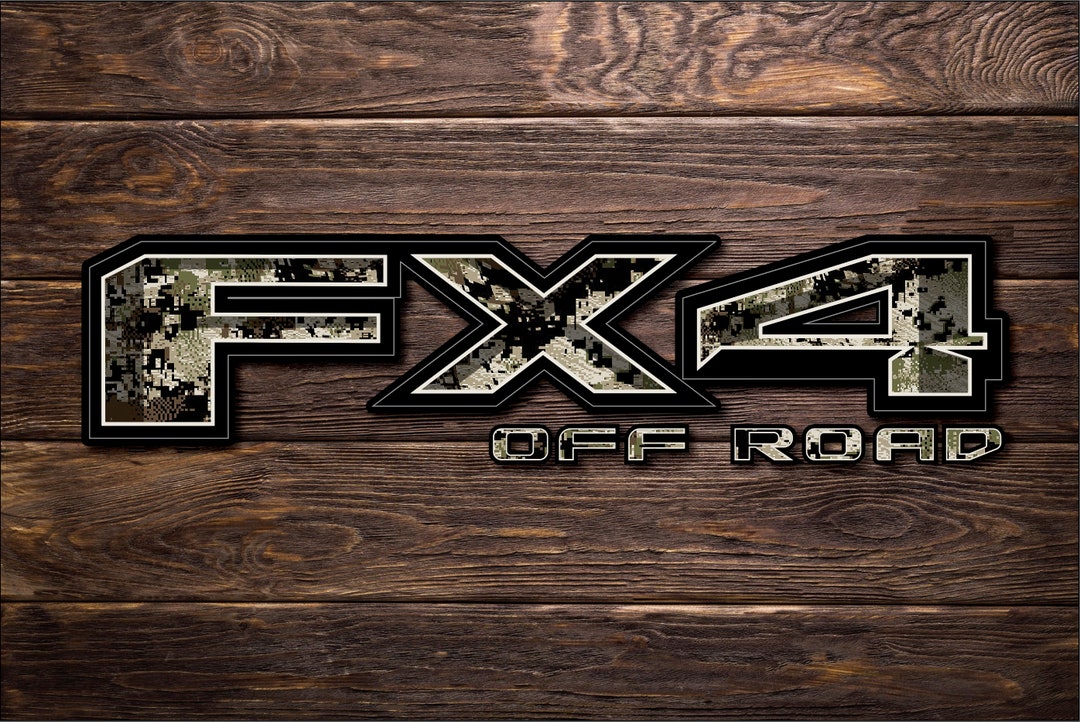 Ford FX4 off Road Truck Bed Decal Set - Sitka Sub Alpine - Etsy