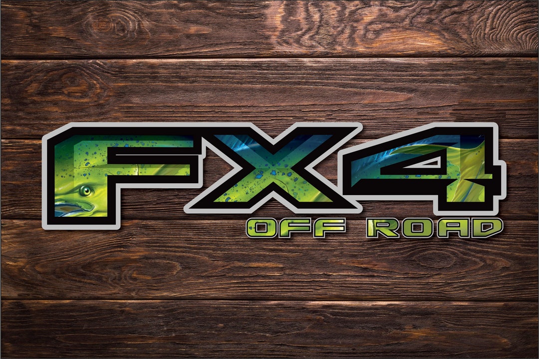 FX4 Mahi Mahi Fishing Decal Set: off Road Truck Bed 4WD - Etsy