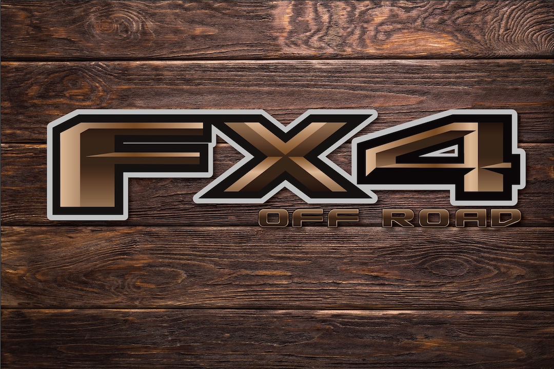Ford F-150 FX4 off Road Truck Bed Decals – Bronze 4WD | F-150, F-250, F ...