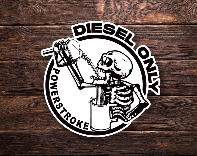 Diesel Only Powerstroke Decal - Etsy