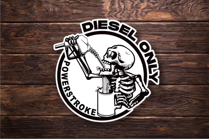 Ford Powerstroke Diesel Only Decal – Truck Vinyl Sticker - Etsy