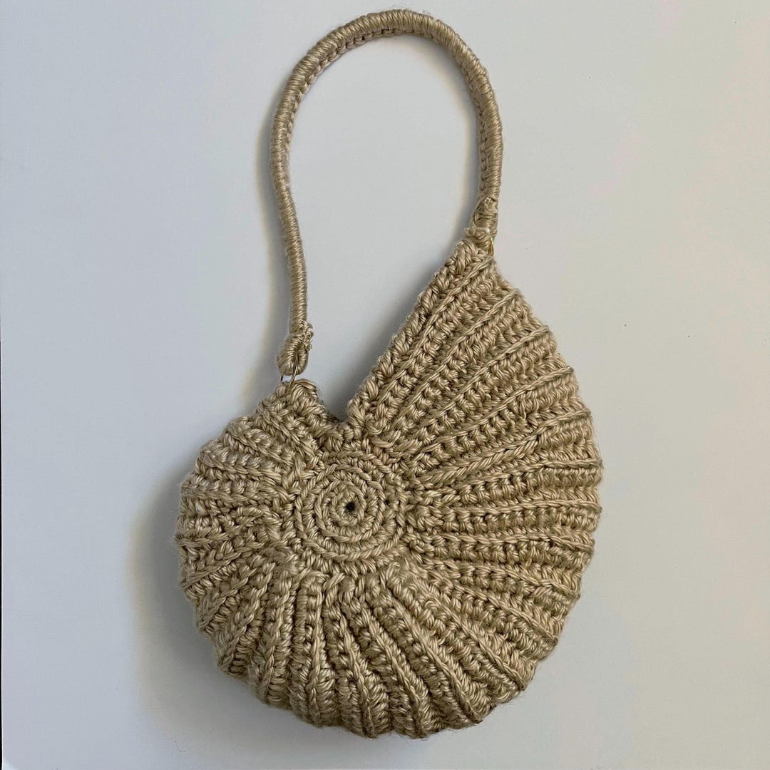 Tiny Crochet Sea Shell Bag - Etsy