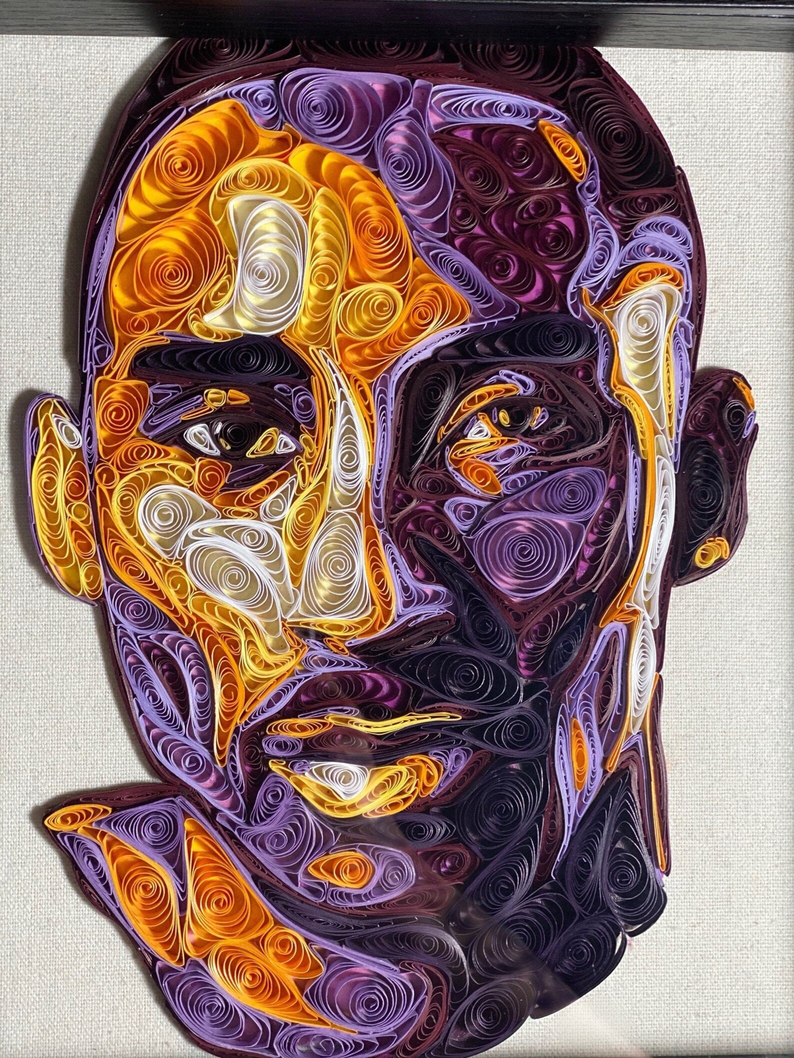 Kobe Bryant 24 Los Angeles Lakers Paper Quilled Art - Etsy