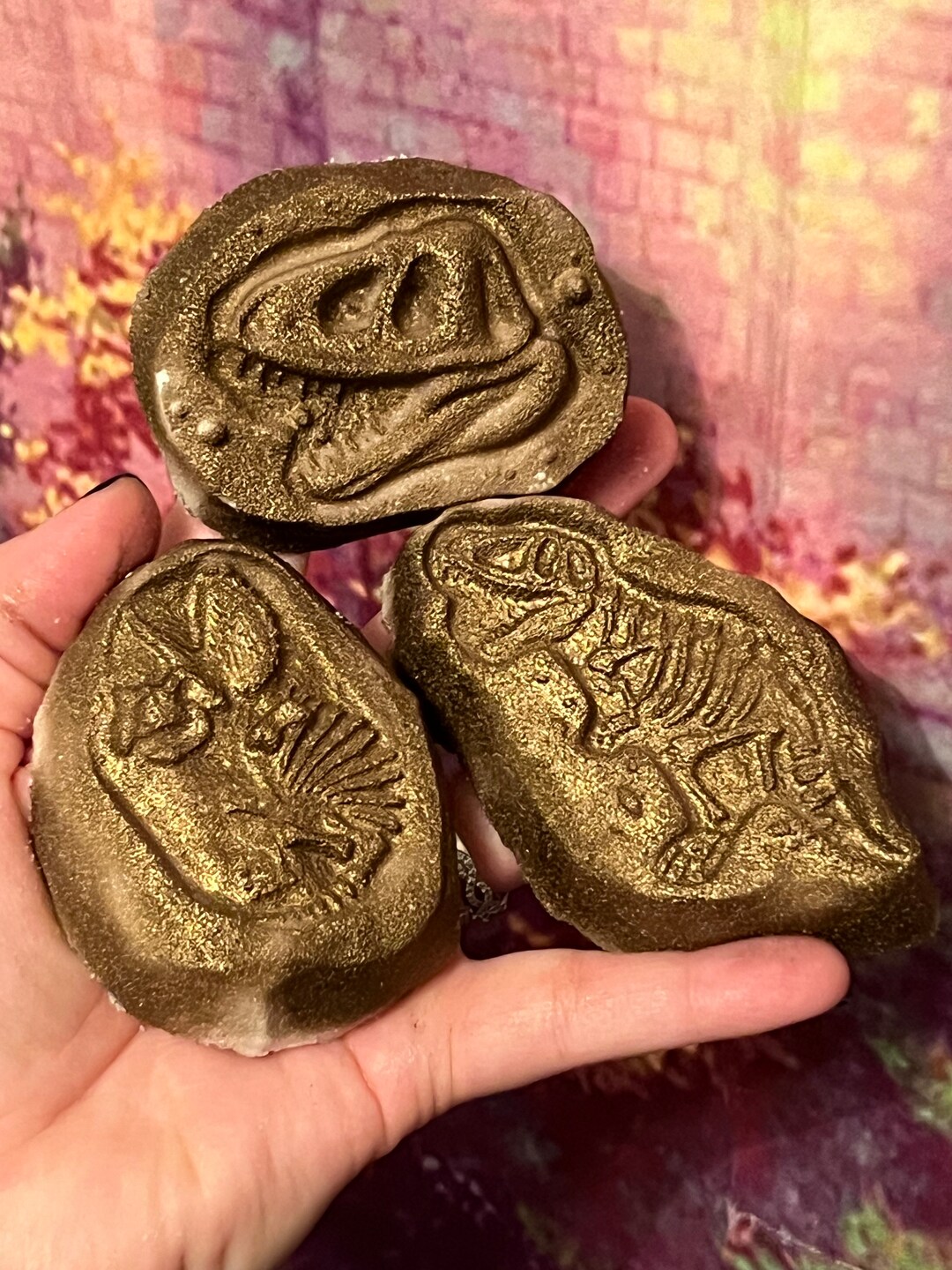 Dino Fossil Bath Bomb Set Dinosaur Disney Bath Bomb Colorful Bath Bomb ...