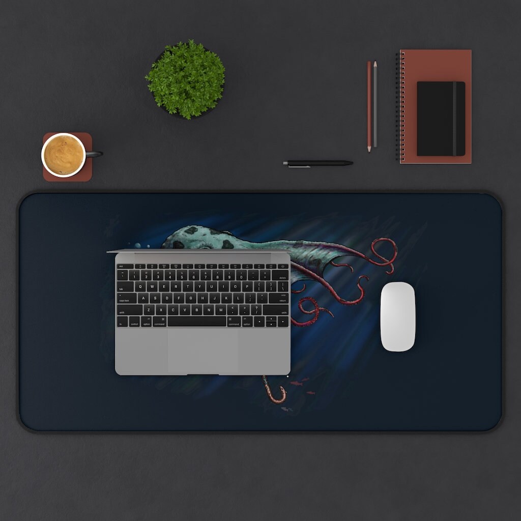 Umbrella Octopus Desk Mat Gaming Mouse Pad Giant Octopus | Etsy