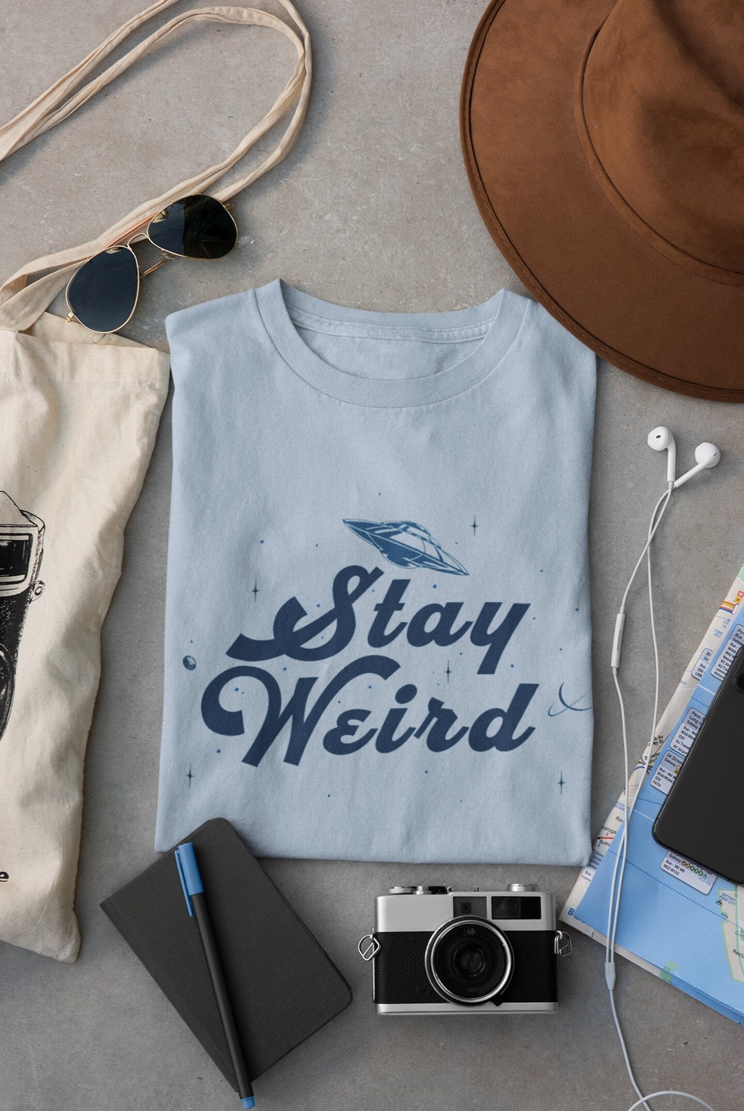Stay Weird Shirt Retro Tshirt Stay Weird Tee Shirt Positive Vibes Tee ...