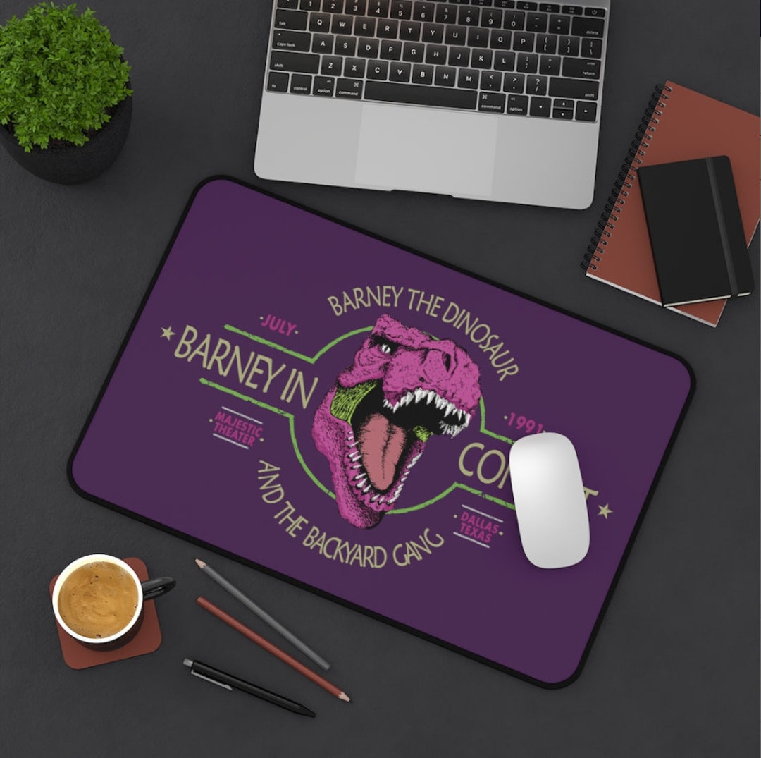 Barney in Concert Desk Mat: Purple T-rex Design - Etsy Canada